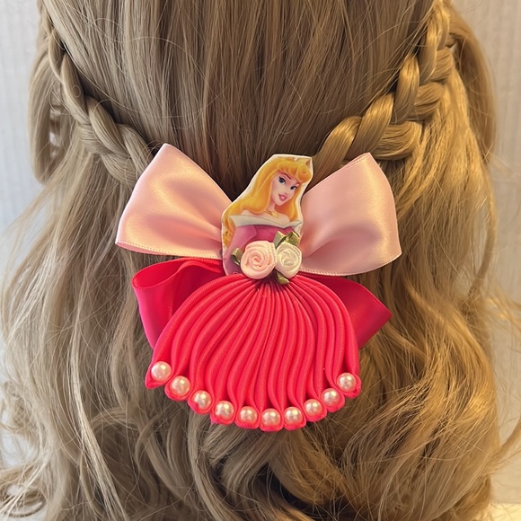 Accessories | Disney Princess Bow Aurora For Girls Pink 1pc | Poshmark